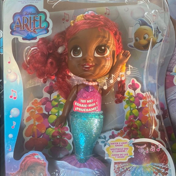 Disney | Toys | Disney Ariel Singing Mermaid Doll Red Hair Blue Tail ...